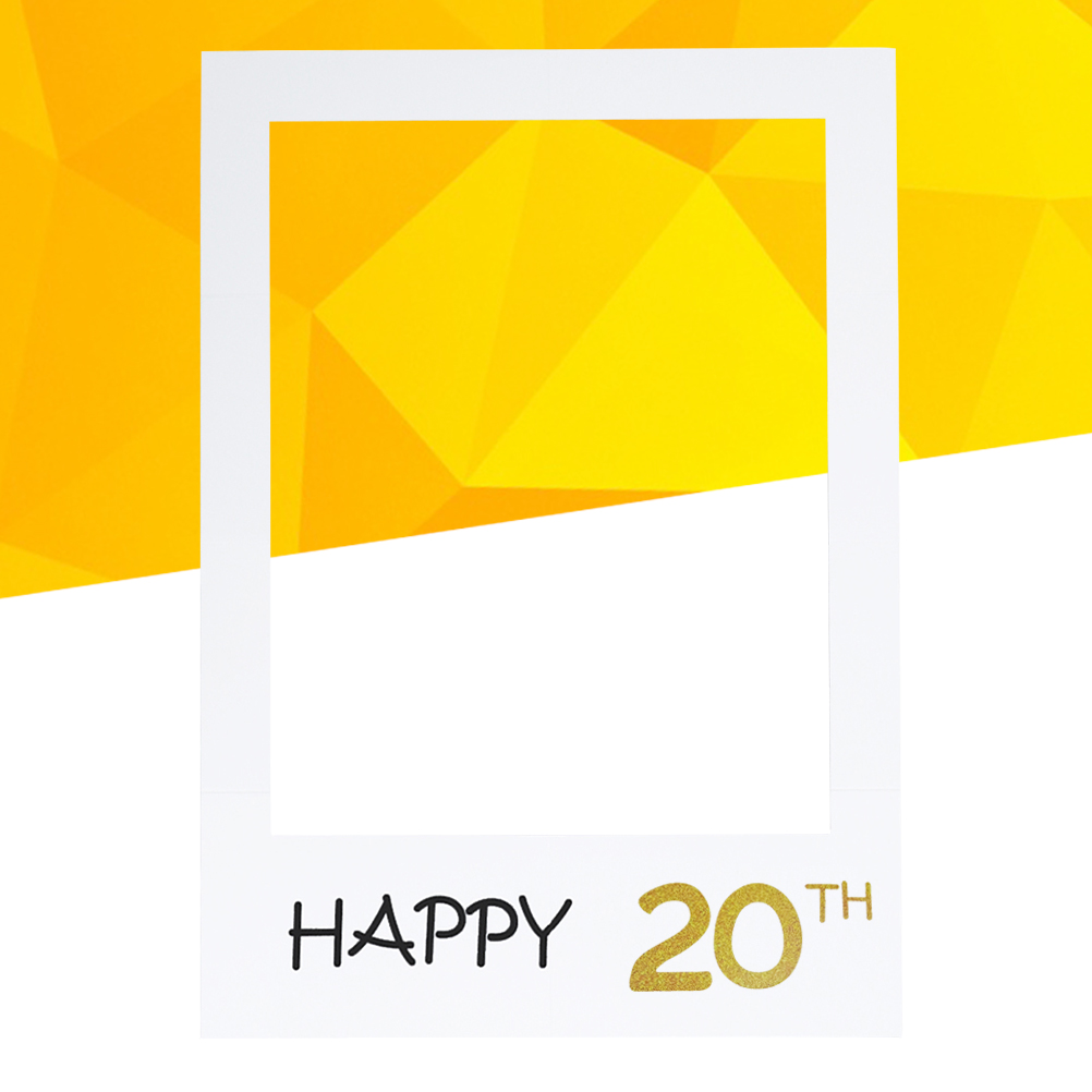 Pretyzoom Birthday Photo Booth Frames Photo Enhancement Props for ...