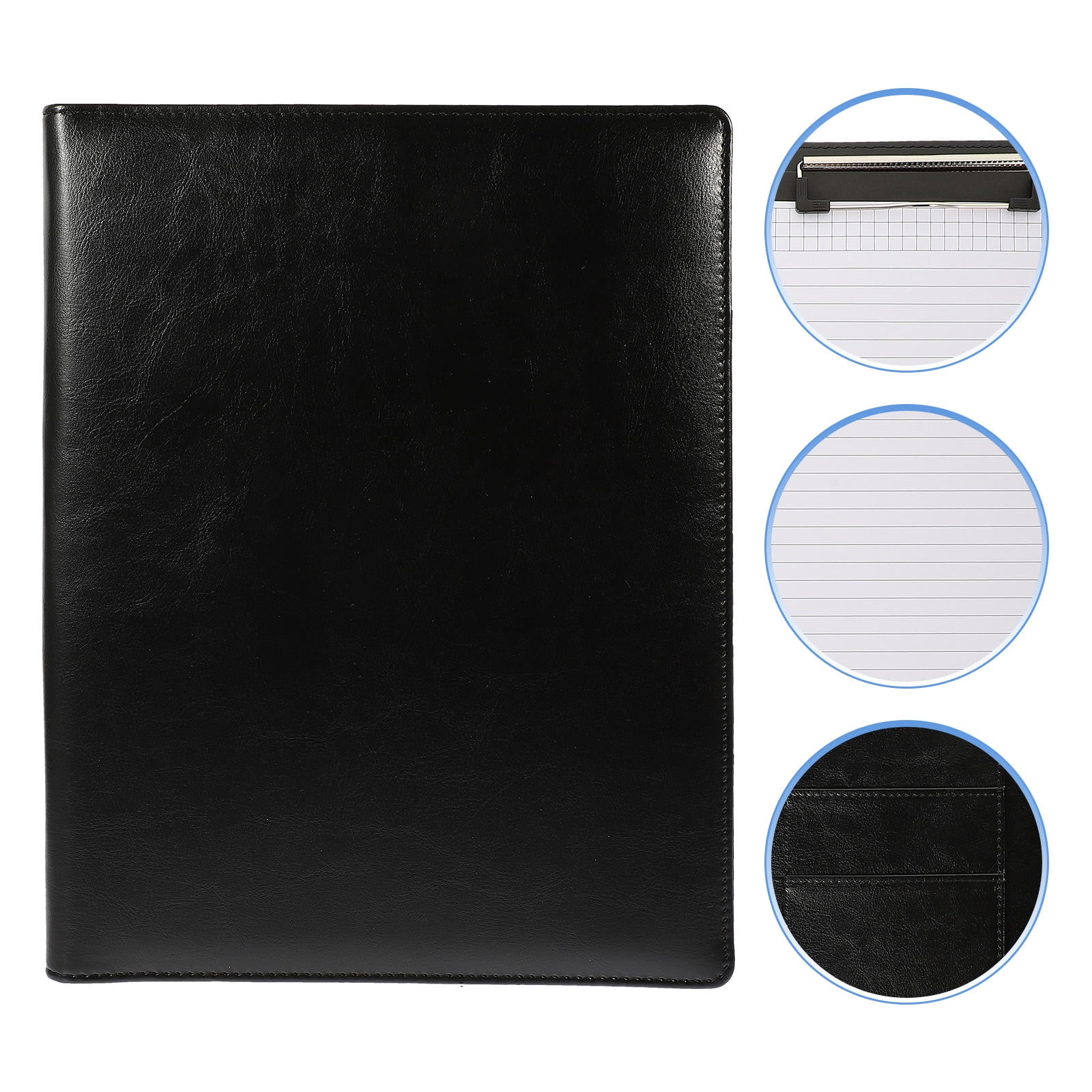 Pretyzoom Folder Organizer File Folder PU Black for Professional Use ...
