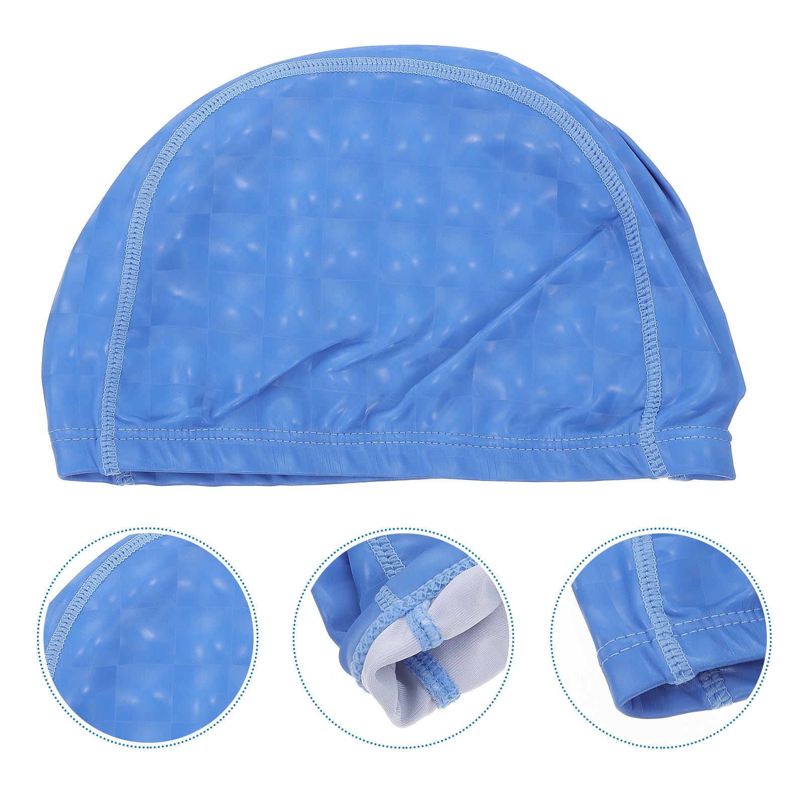 Pretyzoom Mens Swimming Cap Swimming Cap Blue Friendly to Skin ...