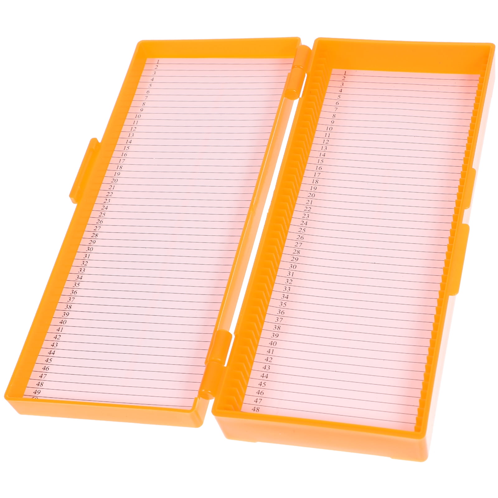 Pretyzoom Microscope Slide Case 50Pcs Glass Keep Workspace Neat for ...