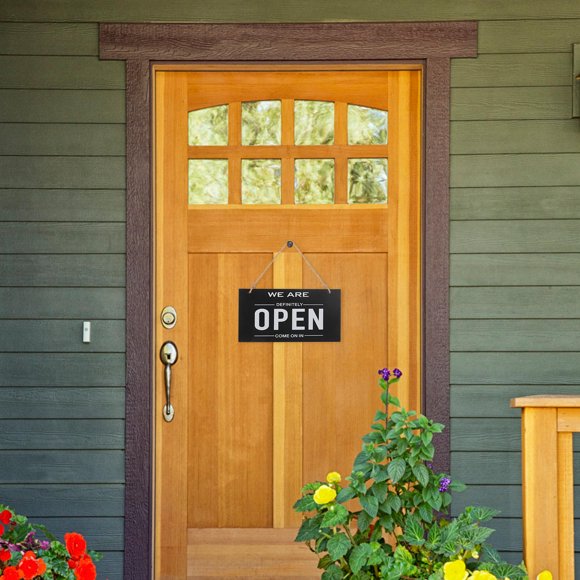 Shop Open and Closed Signs for Business in Bright and Wooden Styles