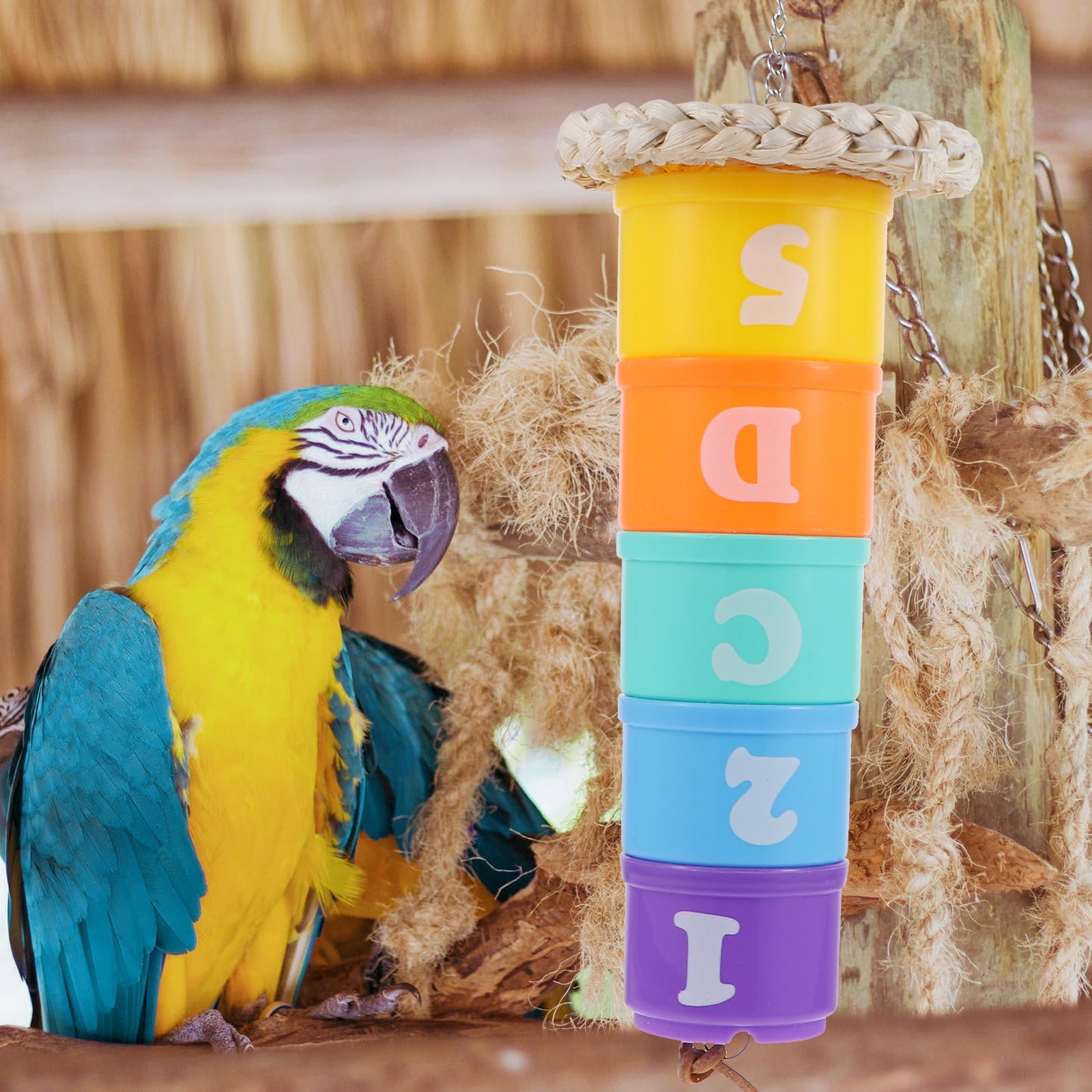 Pretyzoom Pet Parrot Chewing Creative Foraging Plaything Feeder For ...