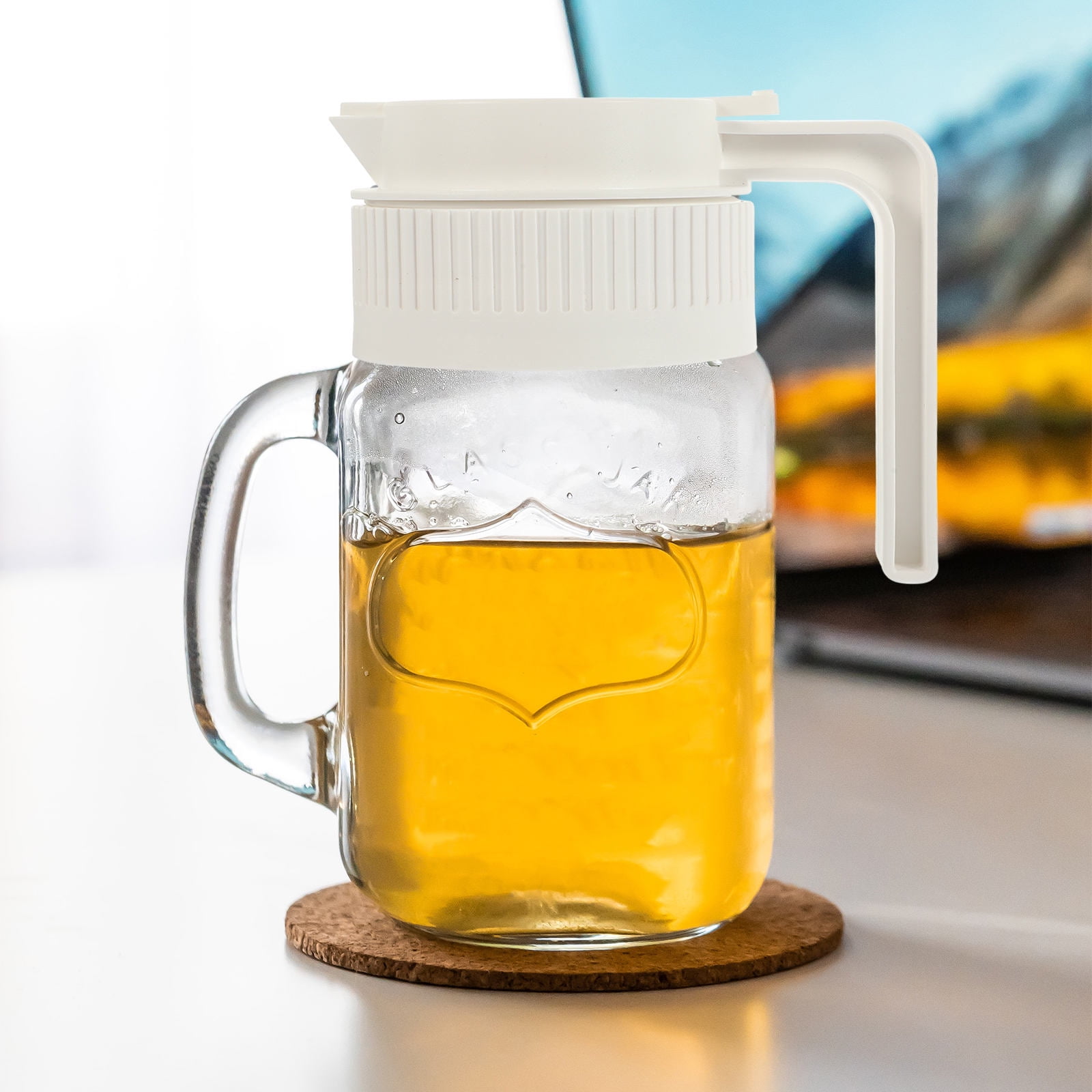 Pretyzoom Leakproof White Plastic Jar Lids, Reusable Canning Jar Covers ...