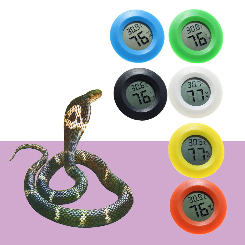 Pretyzoom Reptile Hygrometer Digital Thermometer Hygrometer Plastic ...