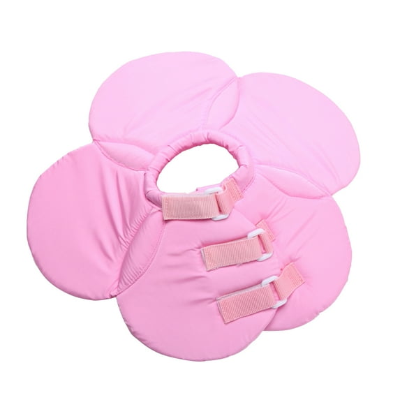 Pretyzoom Soft Cat Recovery Collar Cloth Pink Flower Wound Healing ...