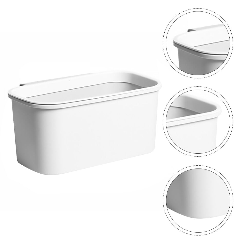 Pretyzoom White ABS Hanging Garbage Bin for Kitchen Space Saving Design ...