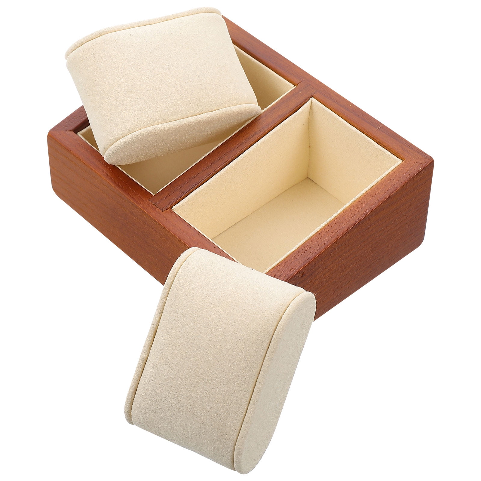 Pretyzoom Watch Display Holder Wooden Watch Container With Display ...