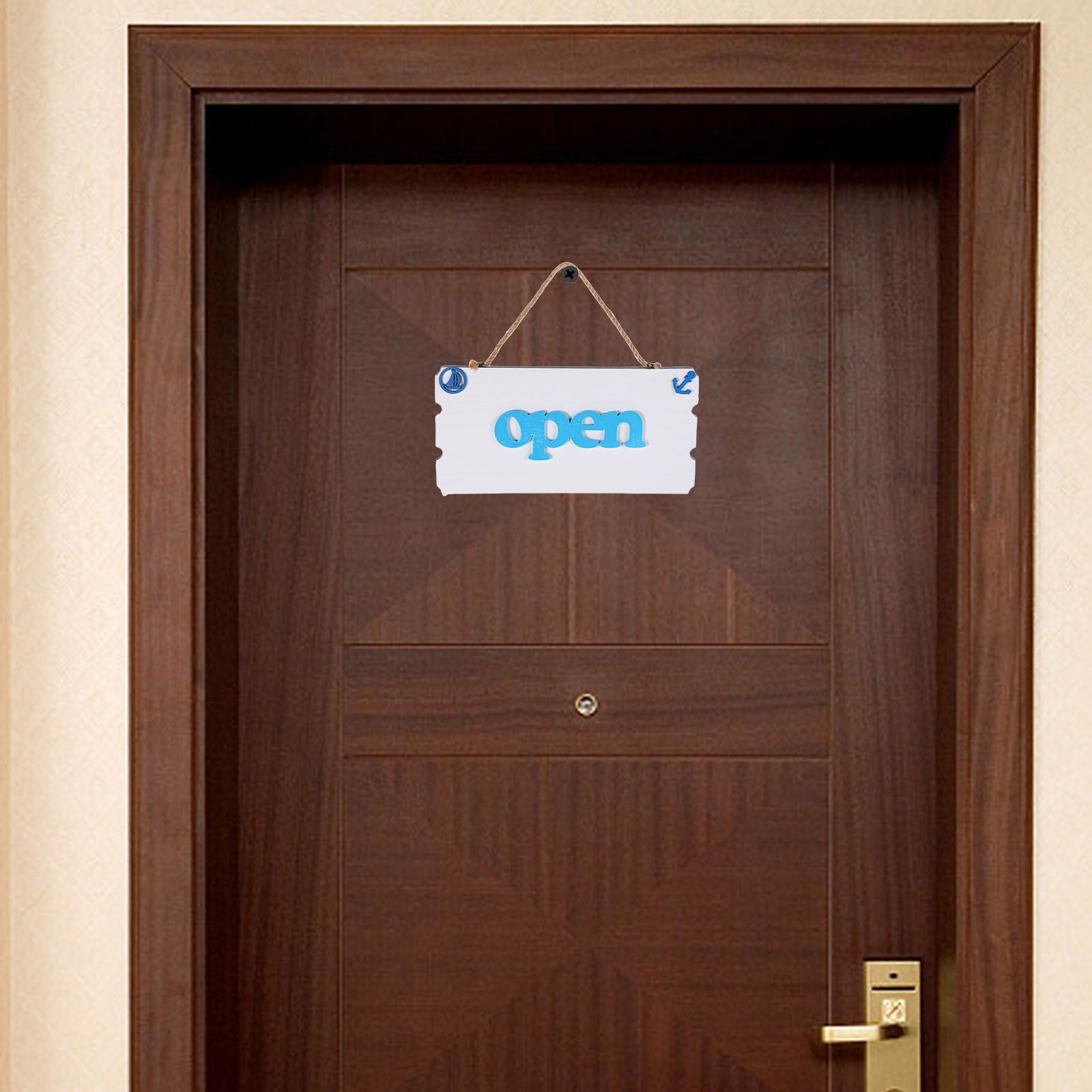 Pretyzoom Wooden Open Closed Sign with European Style Design for Home ...