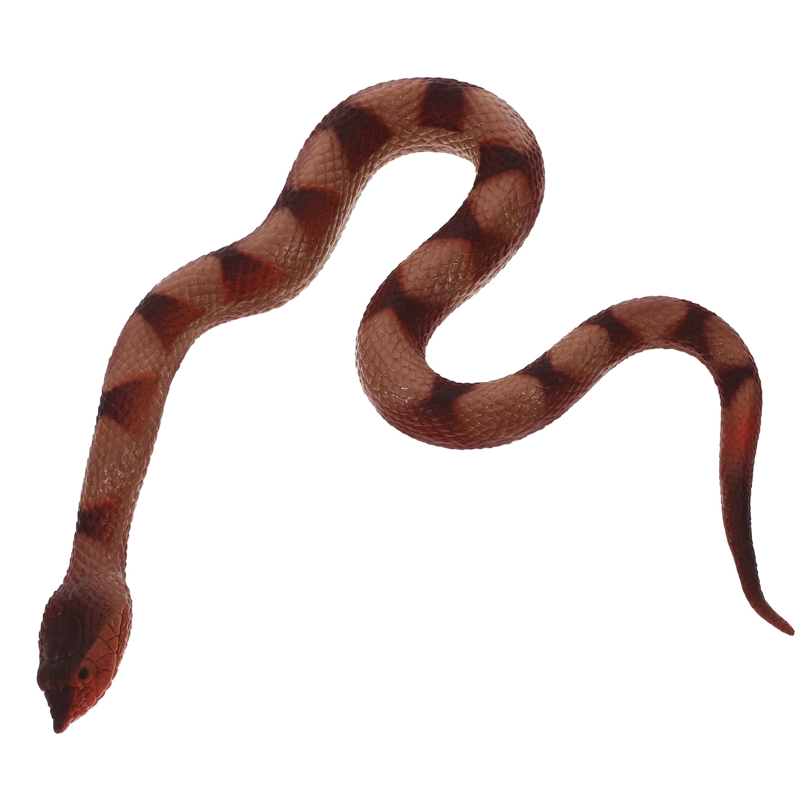 Pretyzoom kids prank toys Snake Toy Light Brown TPR Prank Adult Use ...