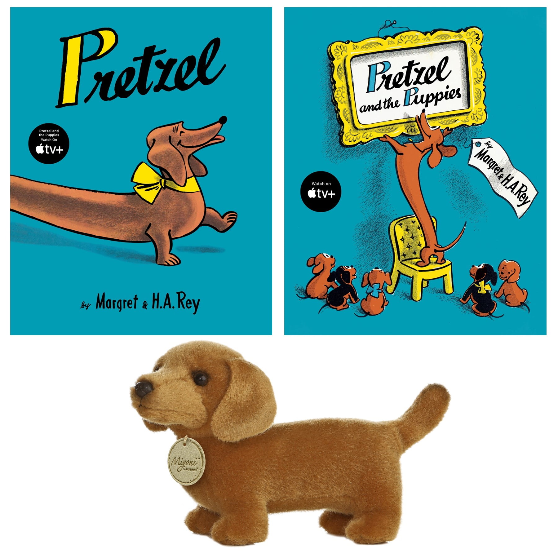 Pretzel and The Puppies Gift Set Includes Dachshund Stuffed Animal Dog ...