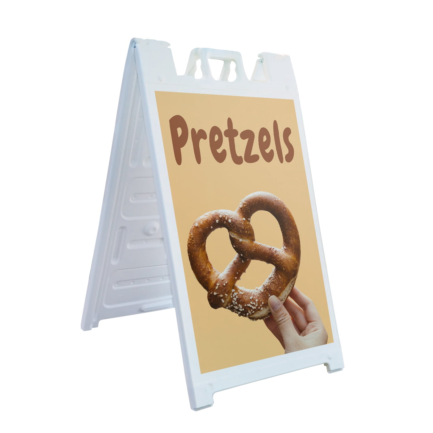 Pretzels 24" x 36" Double Sided A-Frame Sidewalk Sign Includes 2 ...
