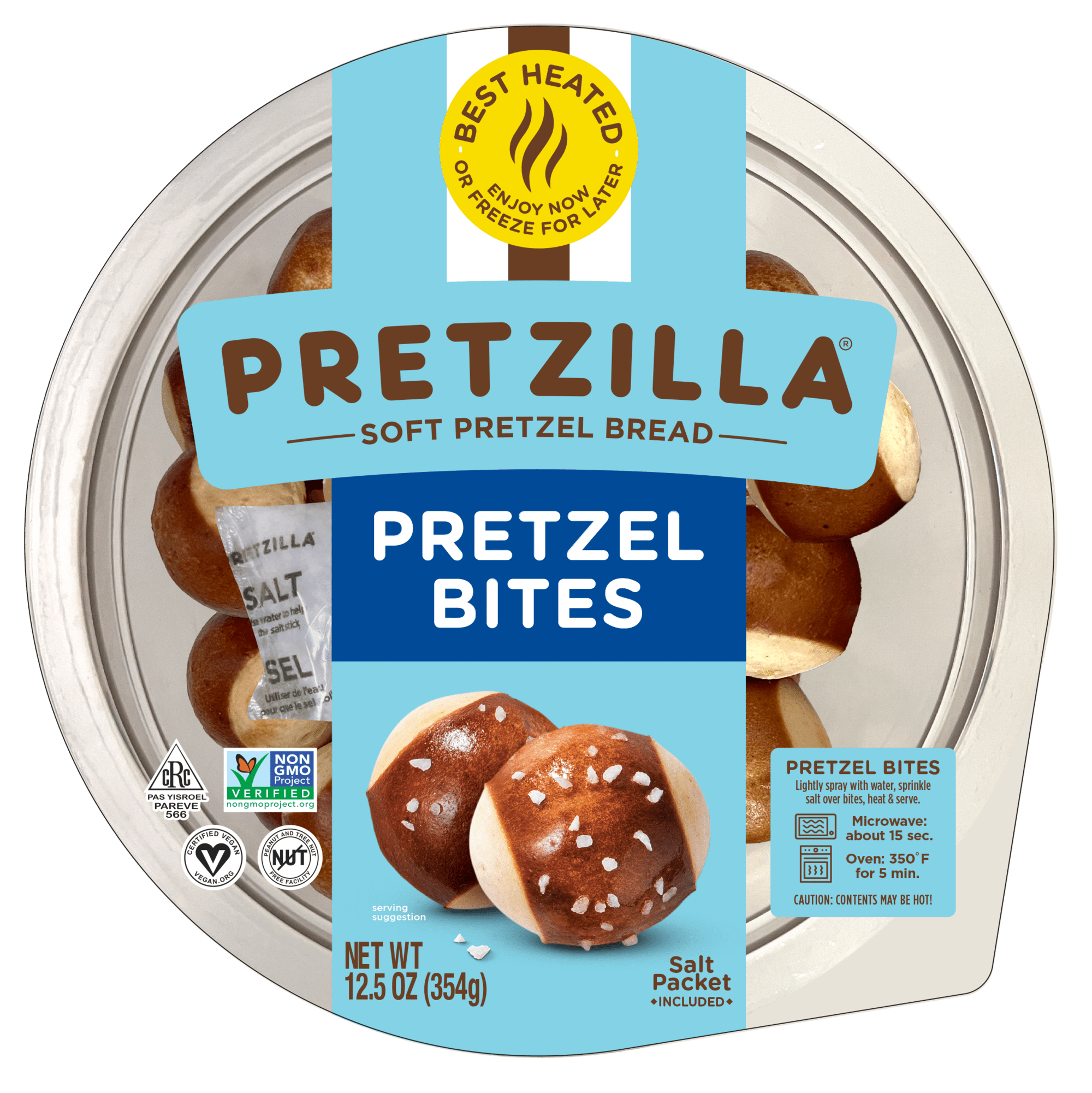 Pretzilla Vegan Soft Pretzel Bites, Non-GMO, Easy to Prepare, Perfect ...