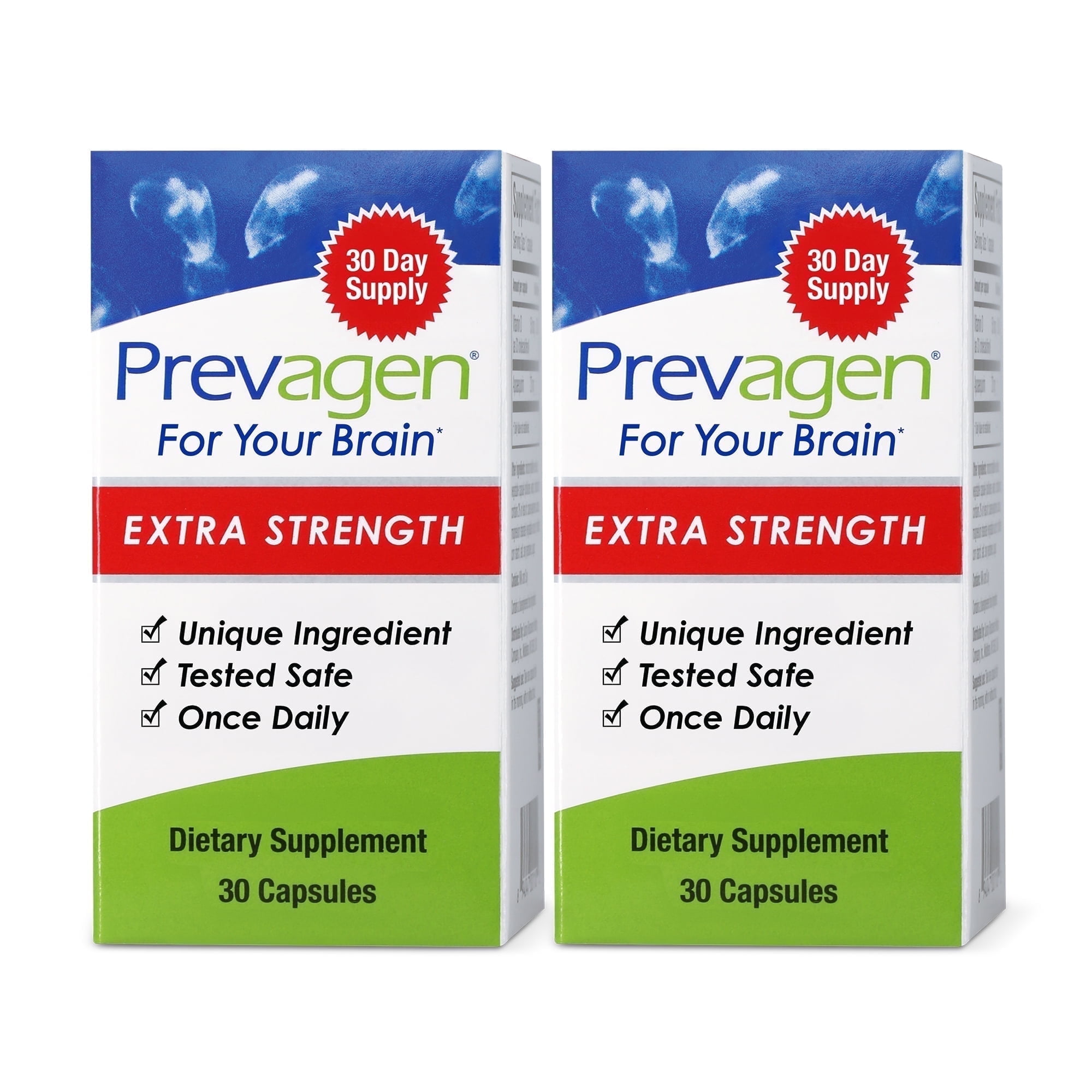 Prevagen 20mg Extra Strength, 2-Pack - 30 Caps for Brain Health, Memory ...