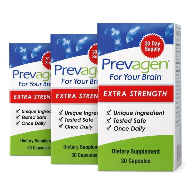 Prevagen Extra Strength 20mg Memory Improvement Capsules, 3 Pack with ...