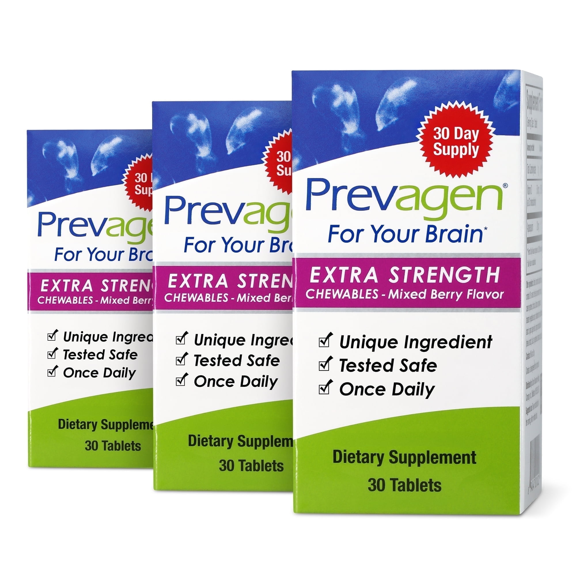 Prevagen Extra Strength 20mg Memory Improvement Chewables, Mixed Berry ...