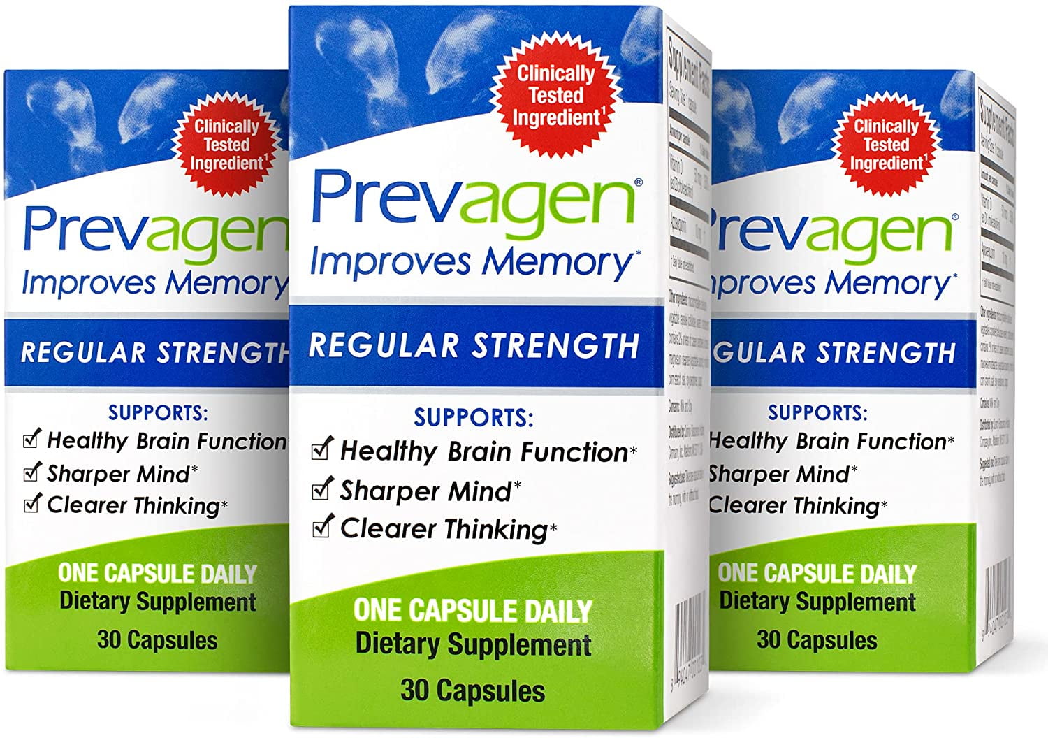 Prevagen Healthy Benefits Memory Supplement with Apoaequorin, Regular ...