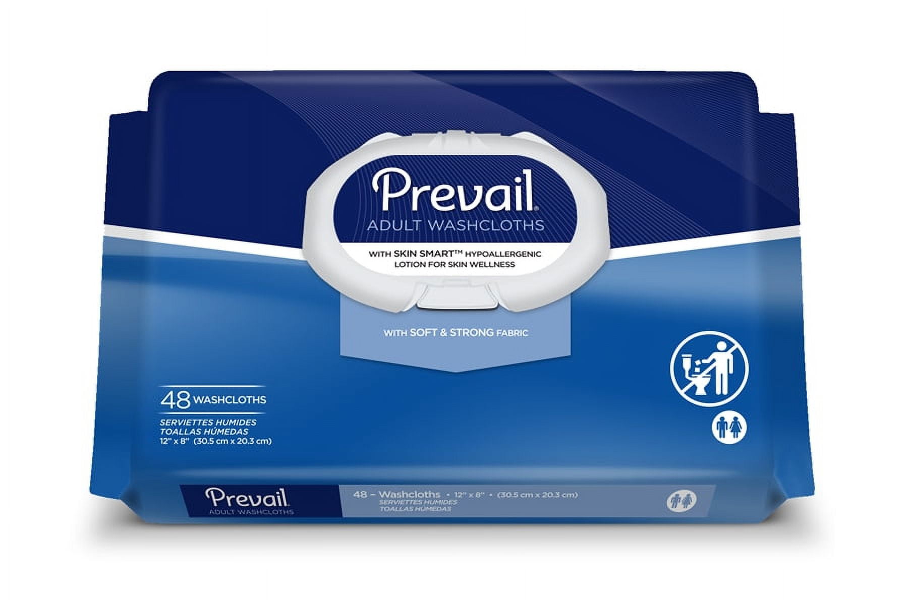 Prevail Scented Adult Wipes Washcloth, WW-710, Case of 576 - Walmart.com