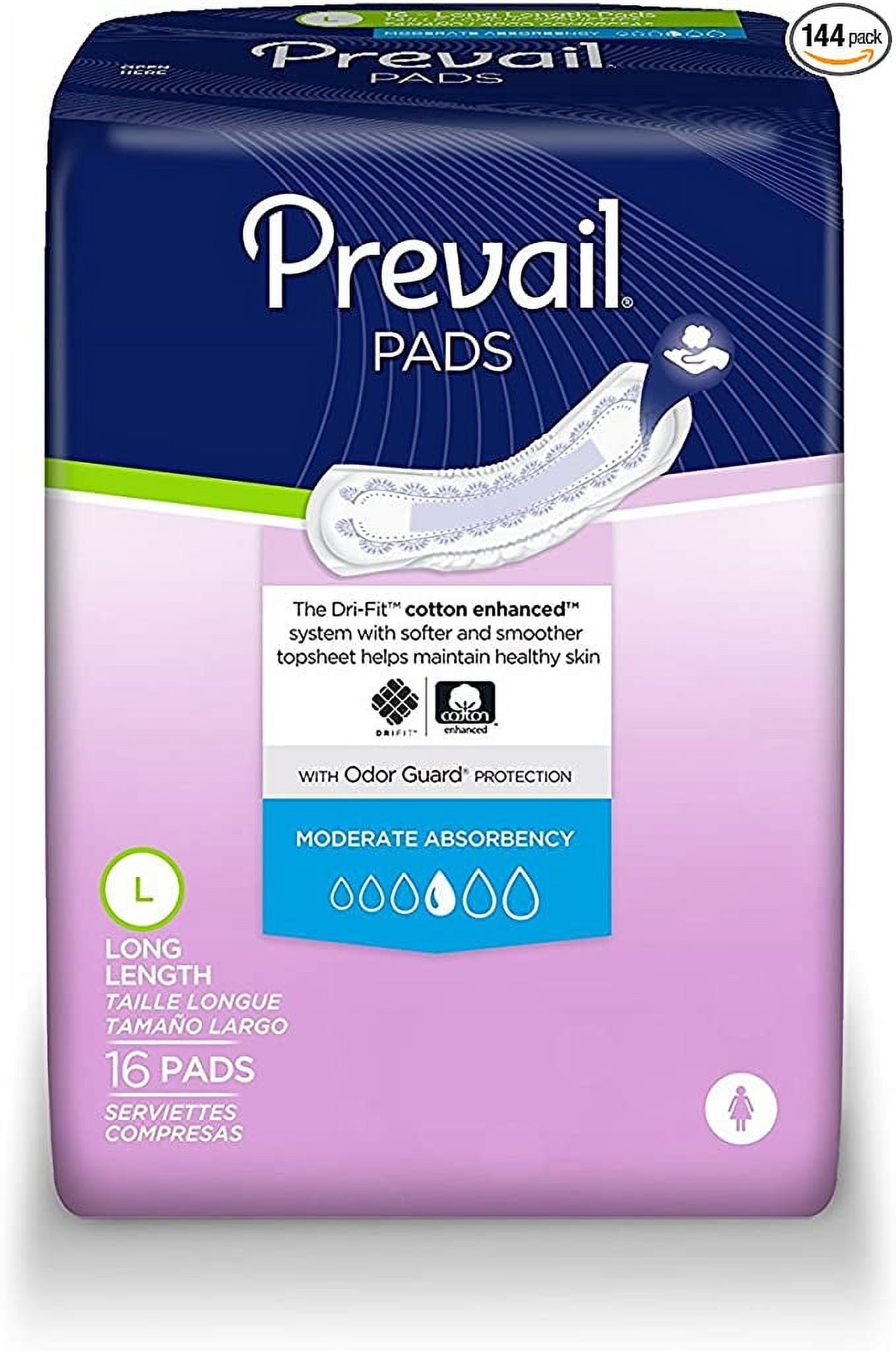 Prevail Bladder Control Pad – Moderate Long - Walmart.com