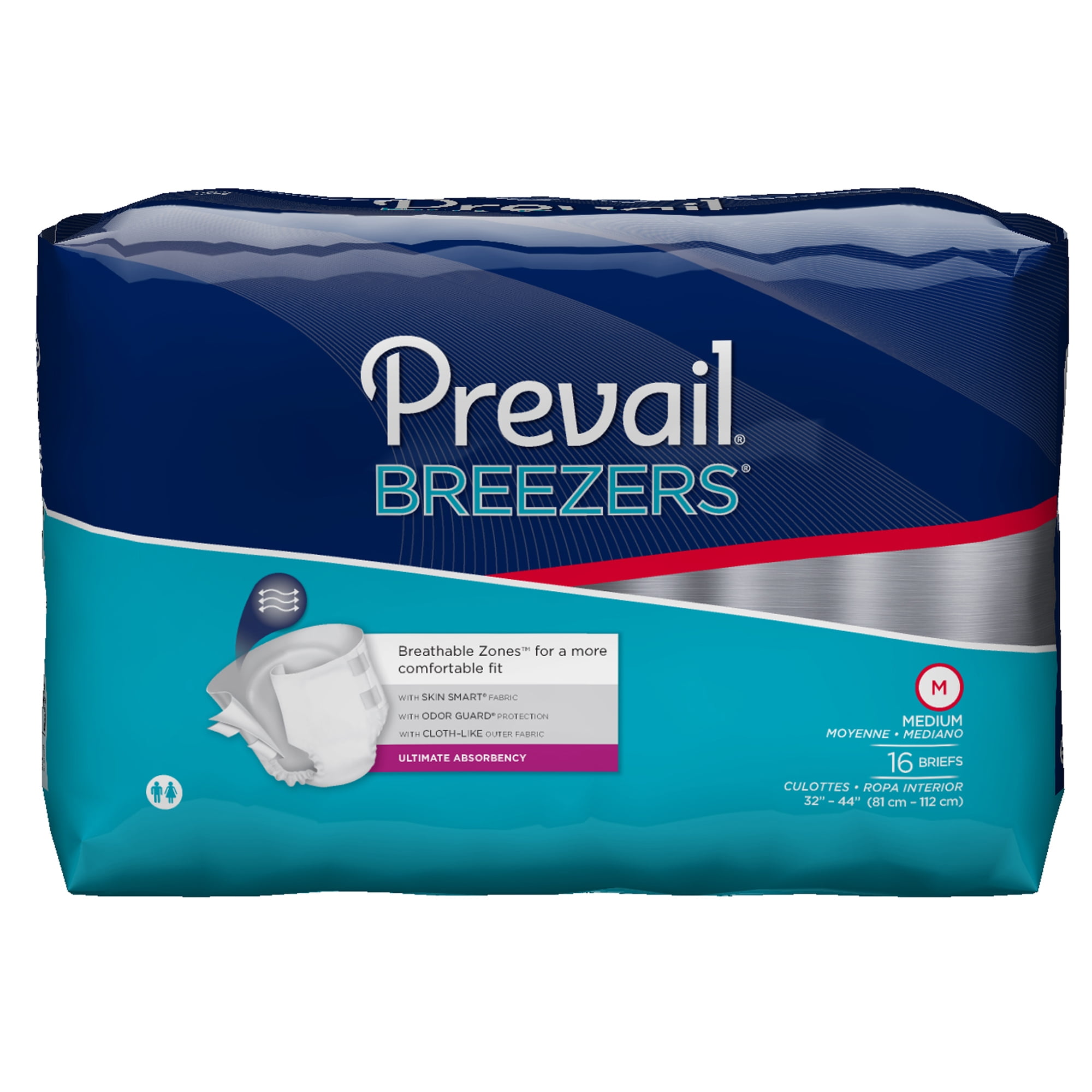 Prevail Breezers 360 Incontinence Brief, Heavy Absorbency, XL, 59-64 ...