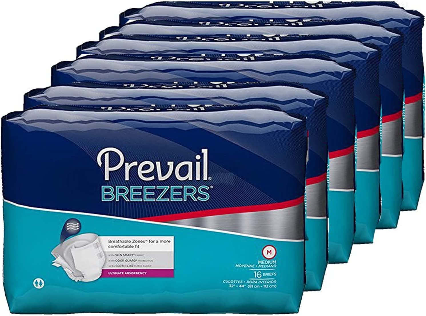 Prevail Breezers Incontinence Briefs, Unisex Adult Incontinence Briefs ...