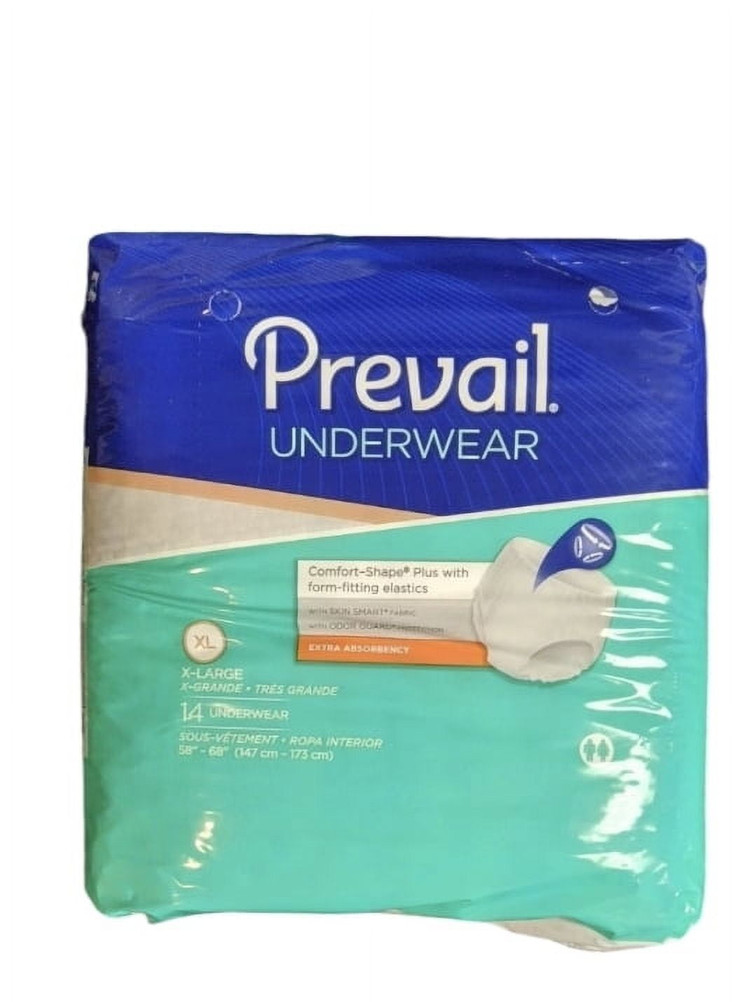 Prevail Disposable Adult Incontinence Underwear 14 Ct 58"-68" Waist ...