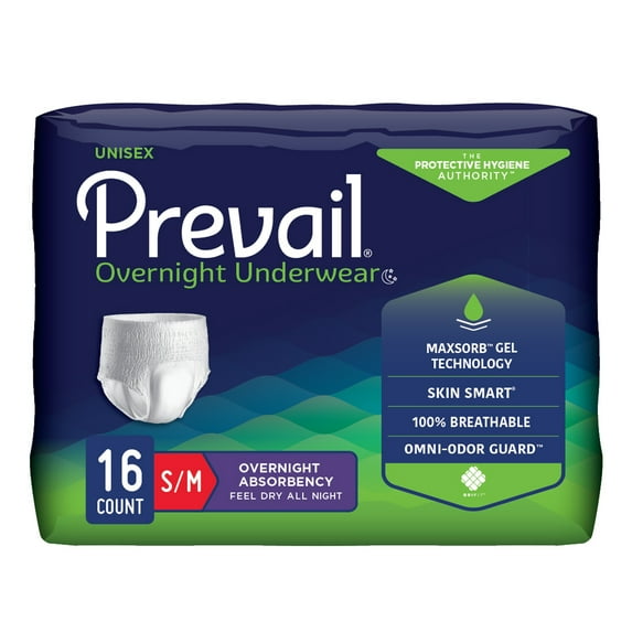 Prevail Disposable Underwear Pull On with Tear Away Seams Small ...