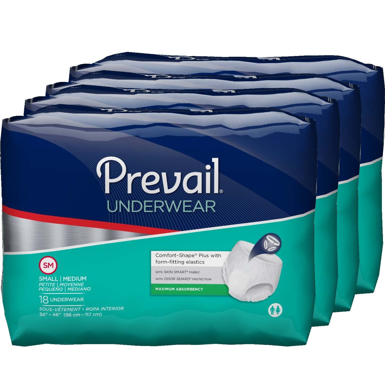 Prevail Incontinence Protective Underwear, Maximum Absorbency, Small ...