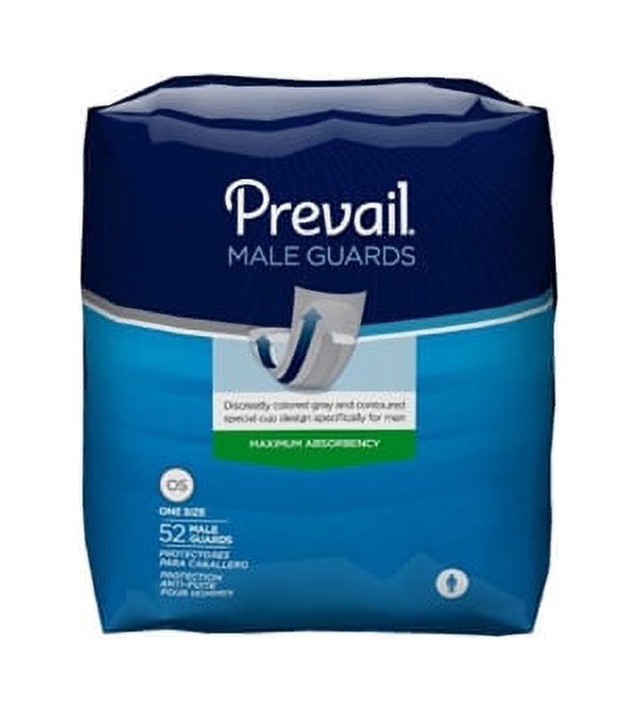 Prevail Male Guard, Bladder Control Pad, 13 Inch Length, Disposable, PV ...