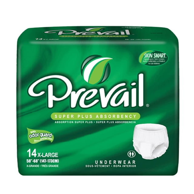 Prevail PVS-514 Super Plus Underwear-Extra Large-56/Case - Walmart ...