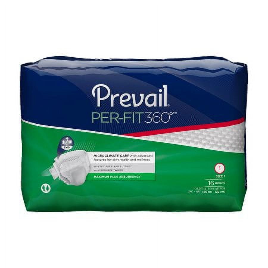 Prevail Per-Fit 360 Degree Maximum Plus Absorbency Incontinence Briefs ...