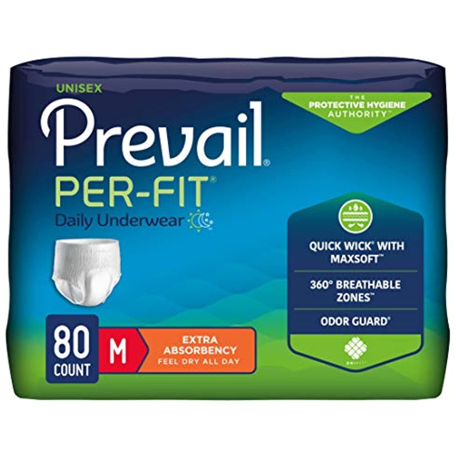Prevail Per-Fit Adult Absorbency Incontinence Underwear, Pull-On Design ...