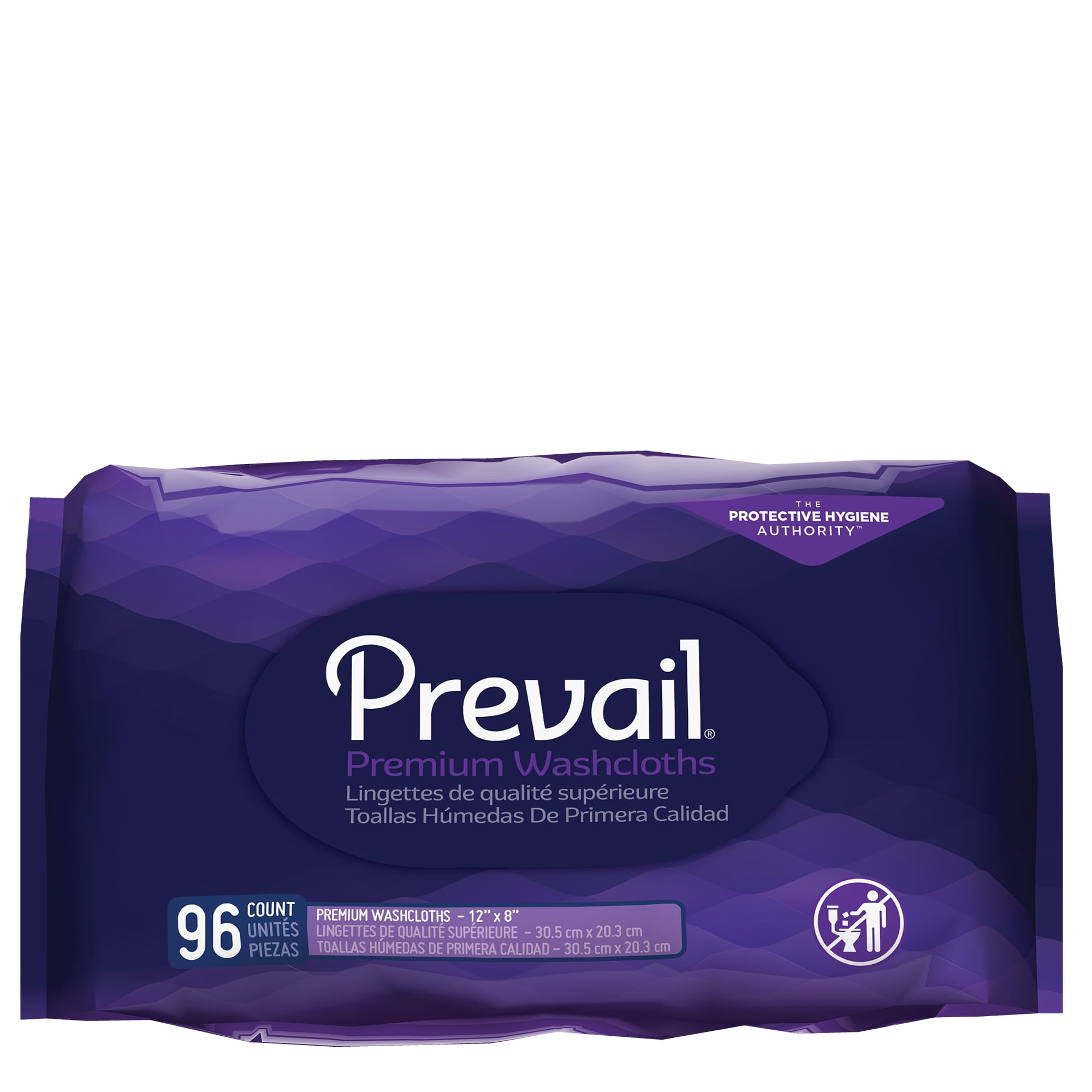 Prevail Quilted Adult Bath Washcloths Wipes Refill, 96 count Premium ...