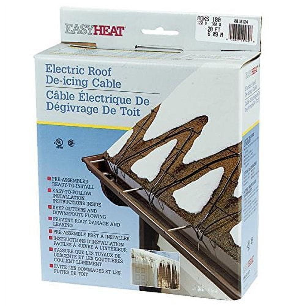 Prevent Ice Damage – Reliable Roof Gutter De-Icing Cable for Safe Homes ...