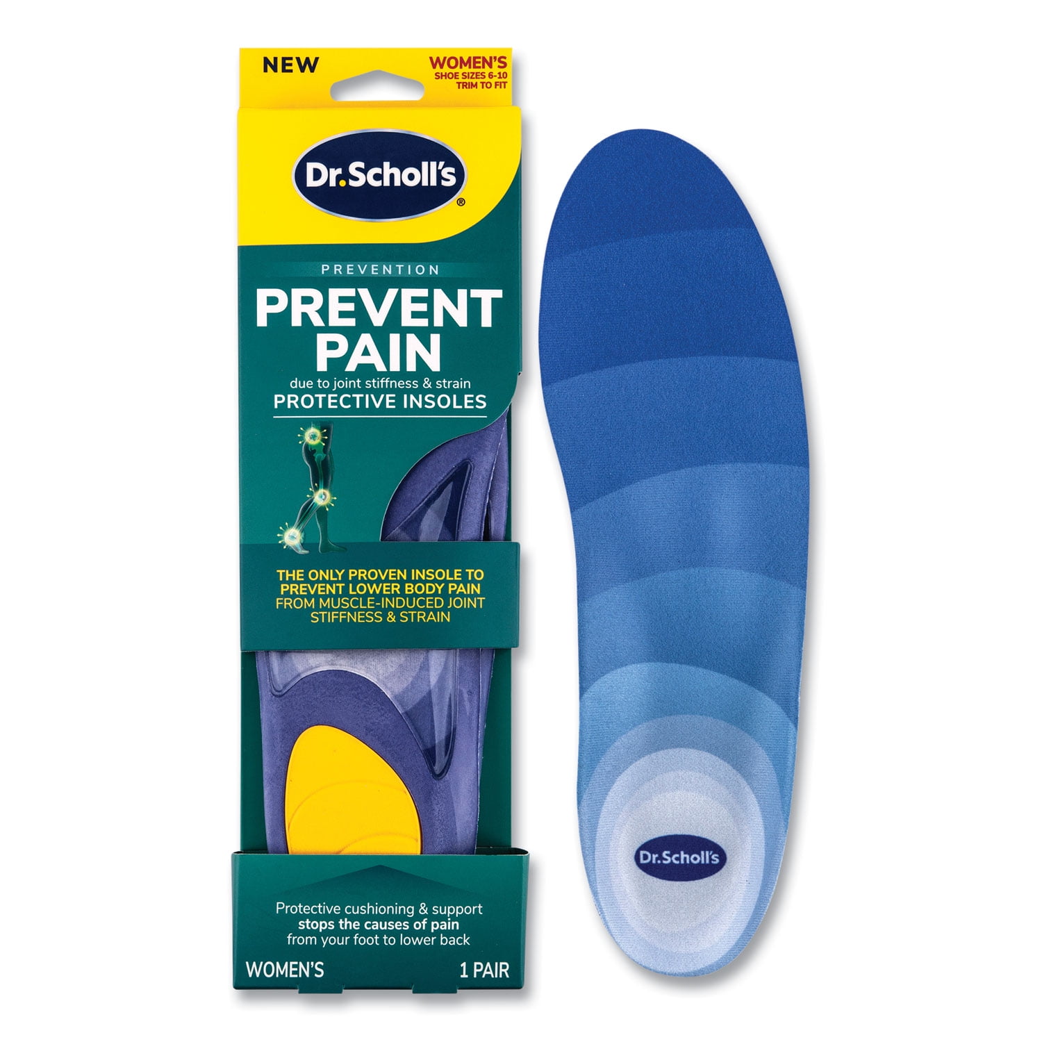 Prevent Pain Protective Insoles for Women, Women's Size 6 to 10, Purple ...