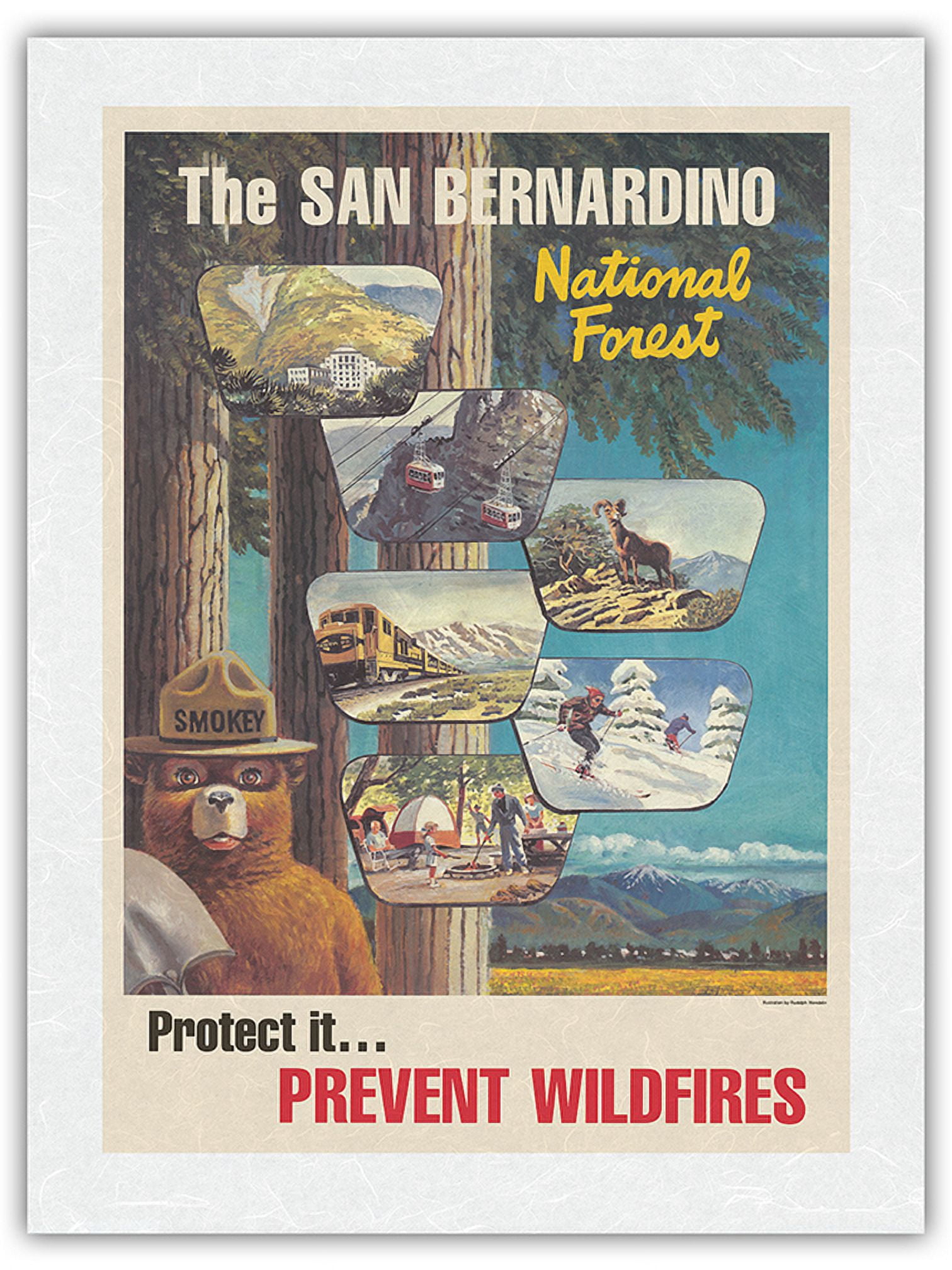 Prevent Wildfires - San Bernardino National Forest - Vintage Travel ...