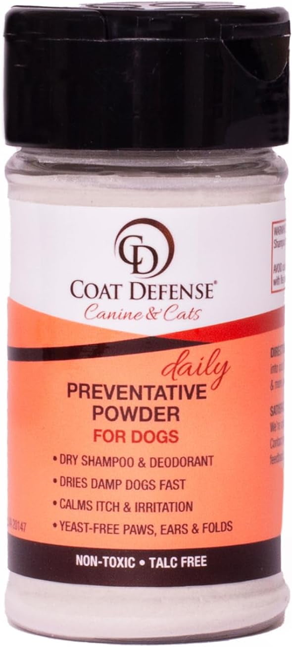 Preventative Powder | Made in USA | 3.5oz Waterless Dog Shampoo & Pet ...