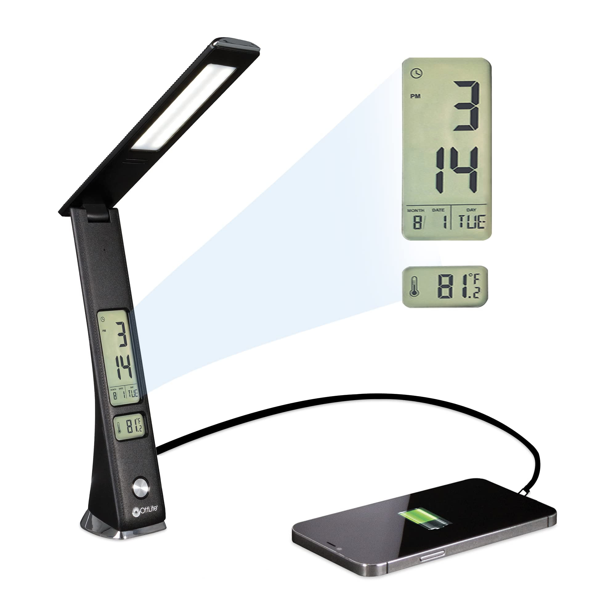 Prevention by OttLite LED Task Adjustable Lamp with Digital Display ...