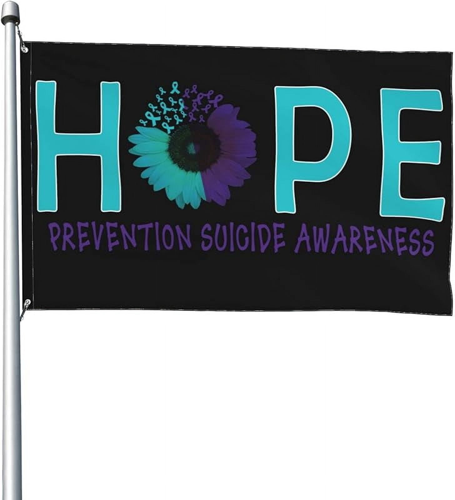 Prevention Suicide Awareness Flags 4x6 Ft Banner Patio Lawn & Garden ...