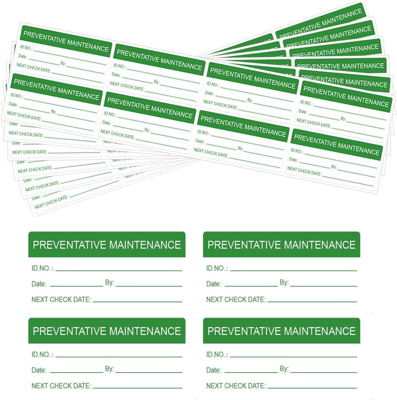 Preventive Maintenance Stickers 1x2inch Check Safety Labels with ...