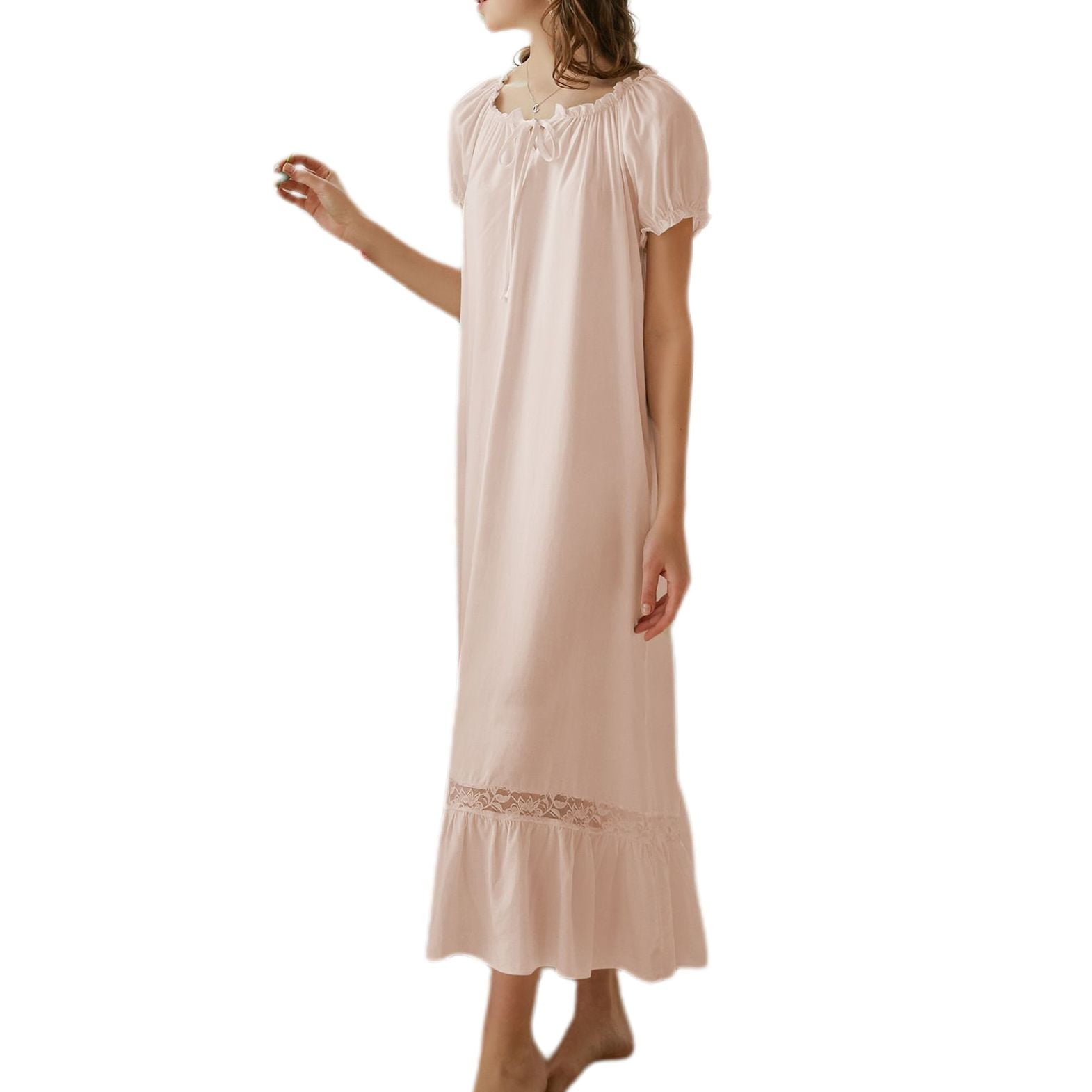 Previn Women's Long Sleeve Victorian Nightgown Summer Night Gown ...