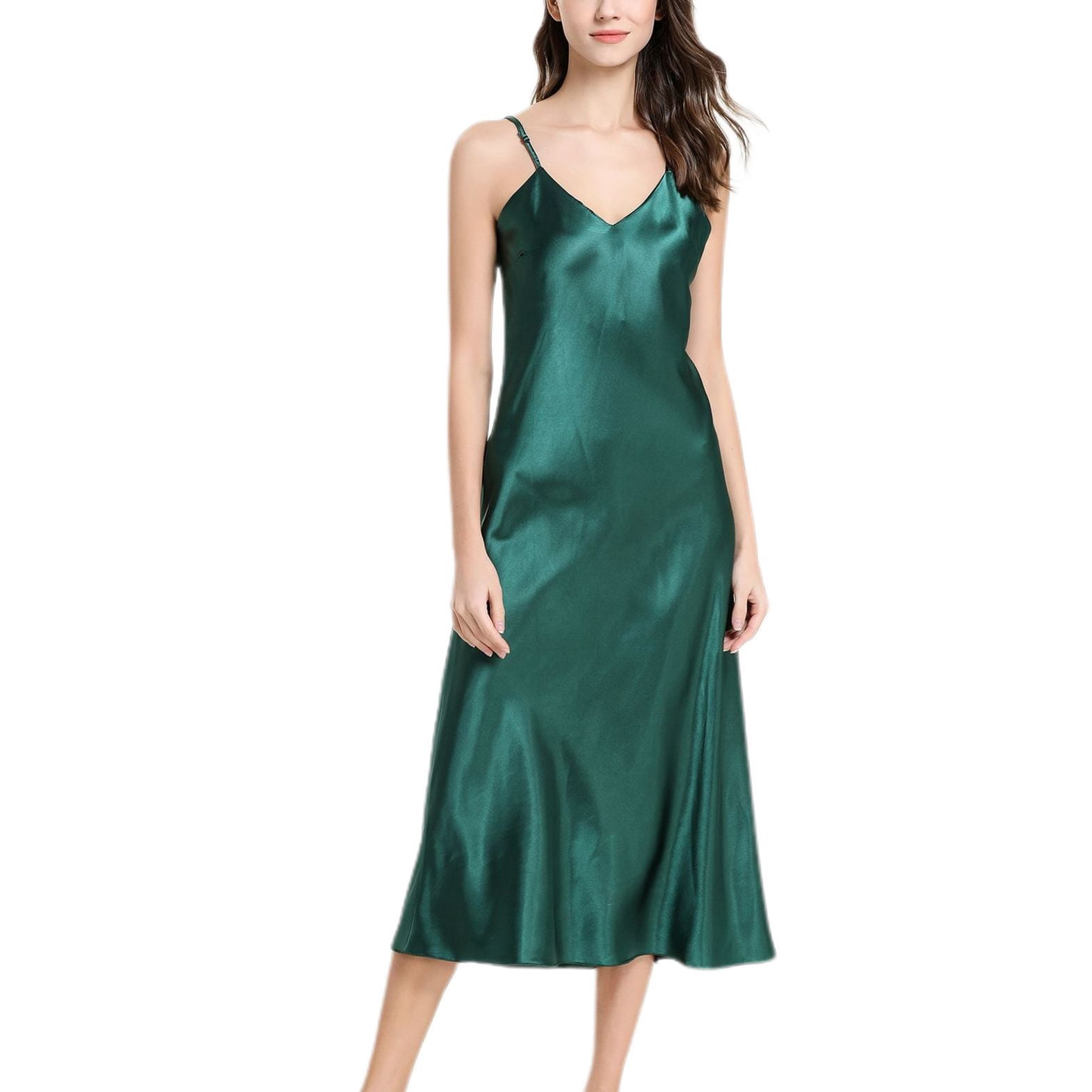 Previn Women's Sexy Satin Nightgown Chemise Negligee Lingerie Slip ...