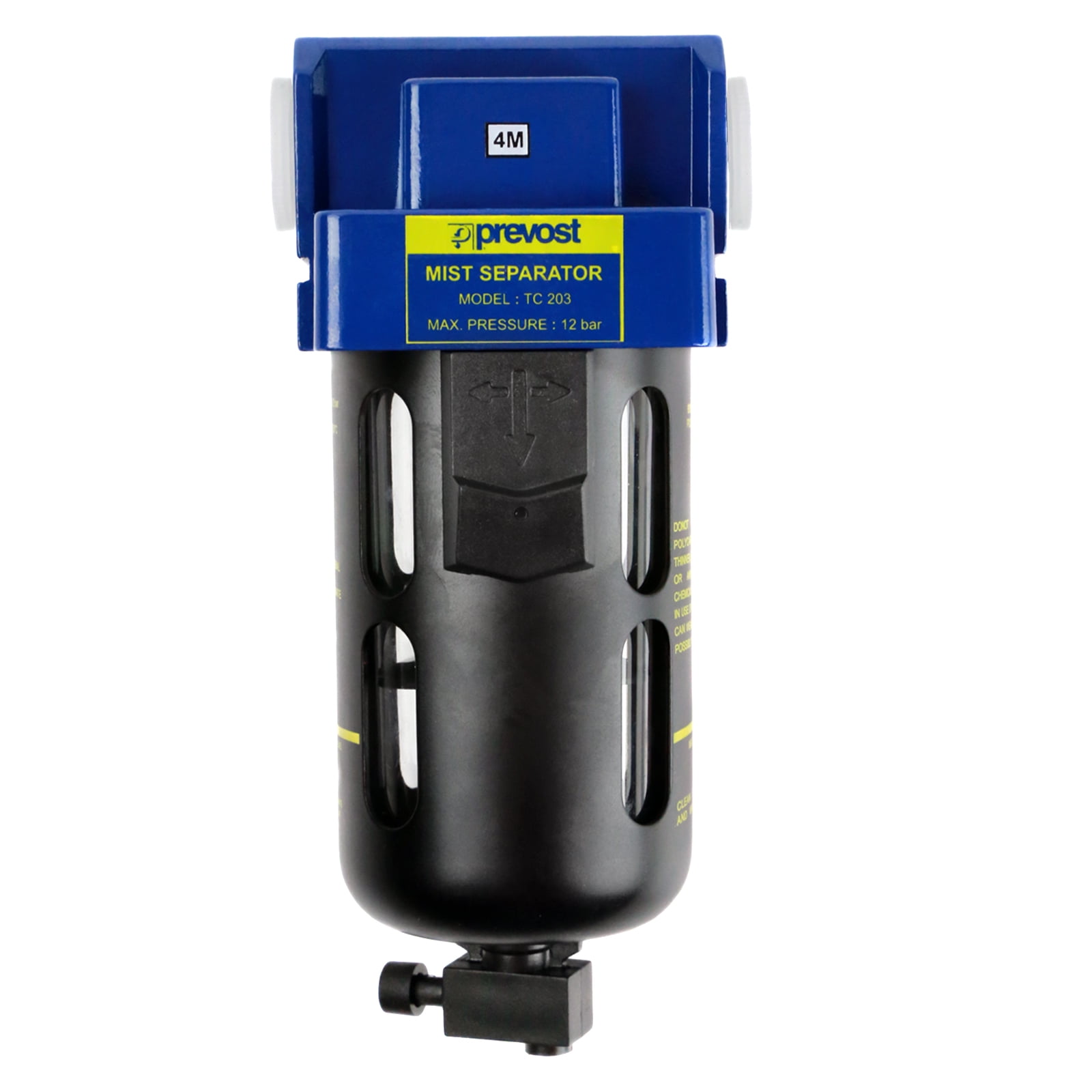 Prevost TC203 Compressed Air Inline Oilesser Oil Coalescing Separator ...