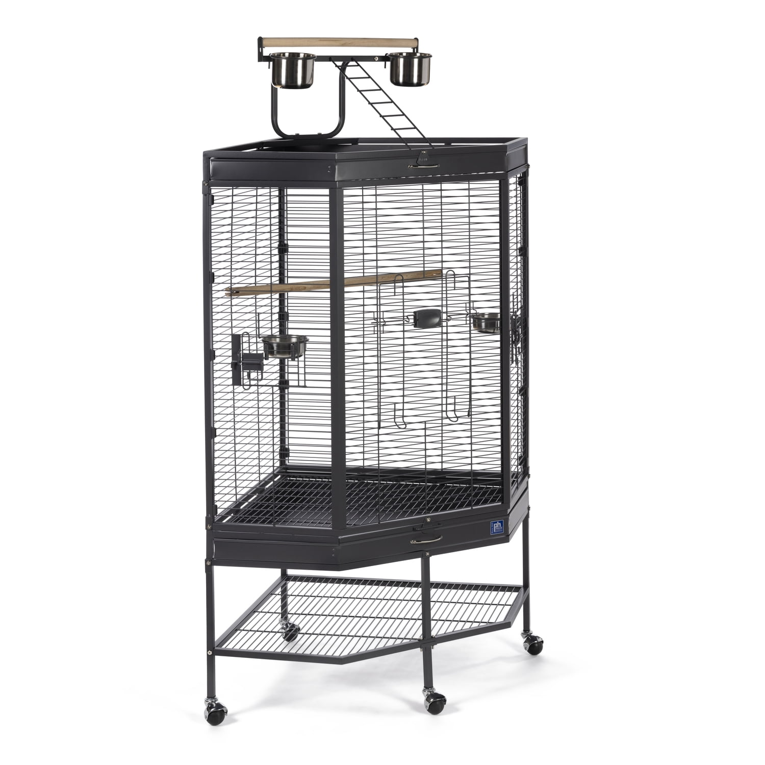 Prevue Pet Products Bird Play Top Corner Cage, Black - Walmart.com