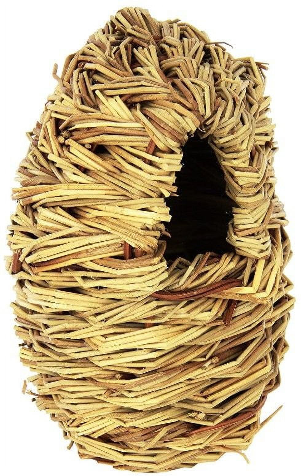 Prevue Parakeet All Natural Fiber Covered Twig Nest [Bird, Nests Wicker ...