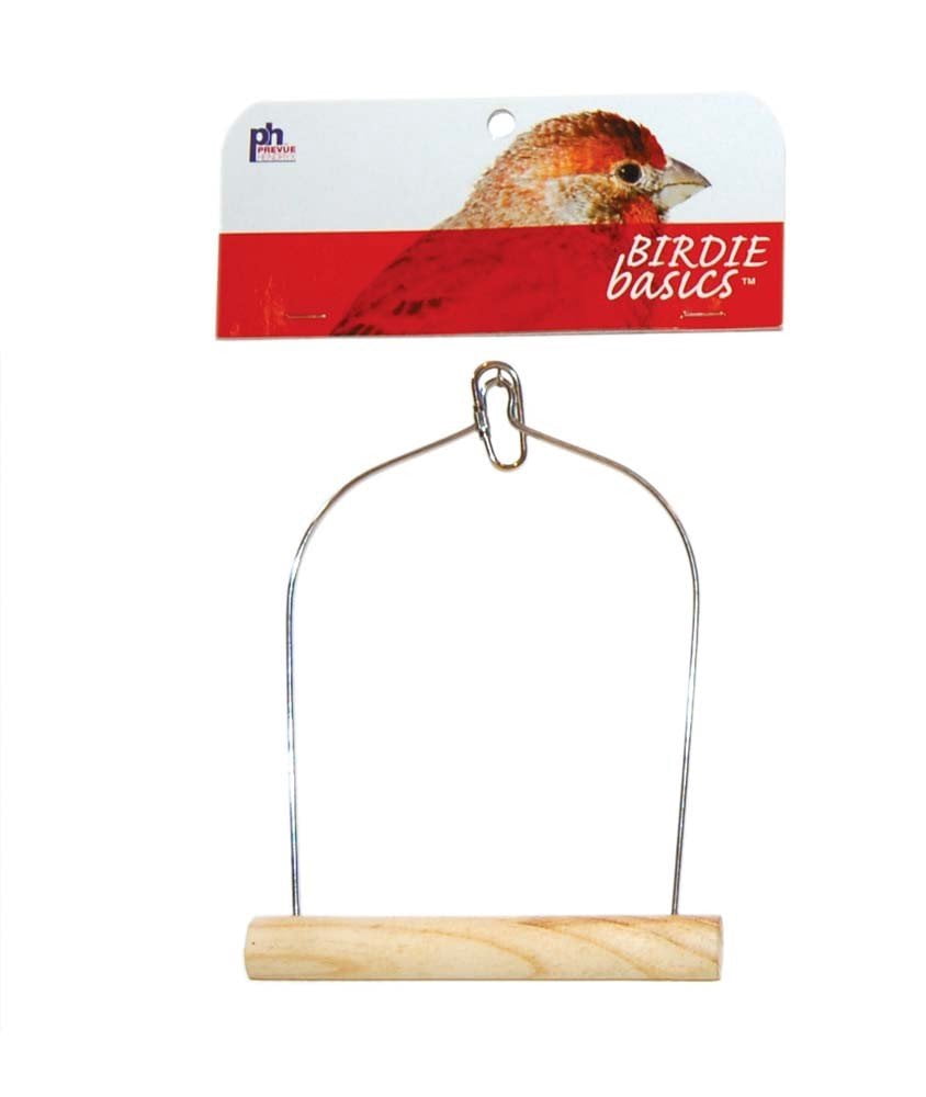 Prevue Pet Products Birdie Basics Wood Cage Swing for Birds 5 inch x 7 ...