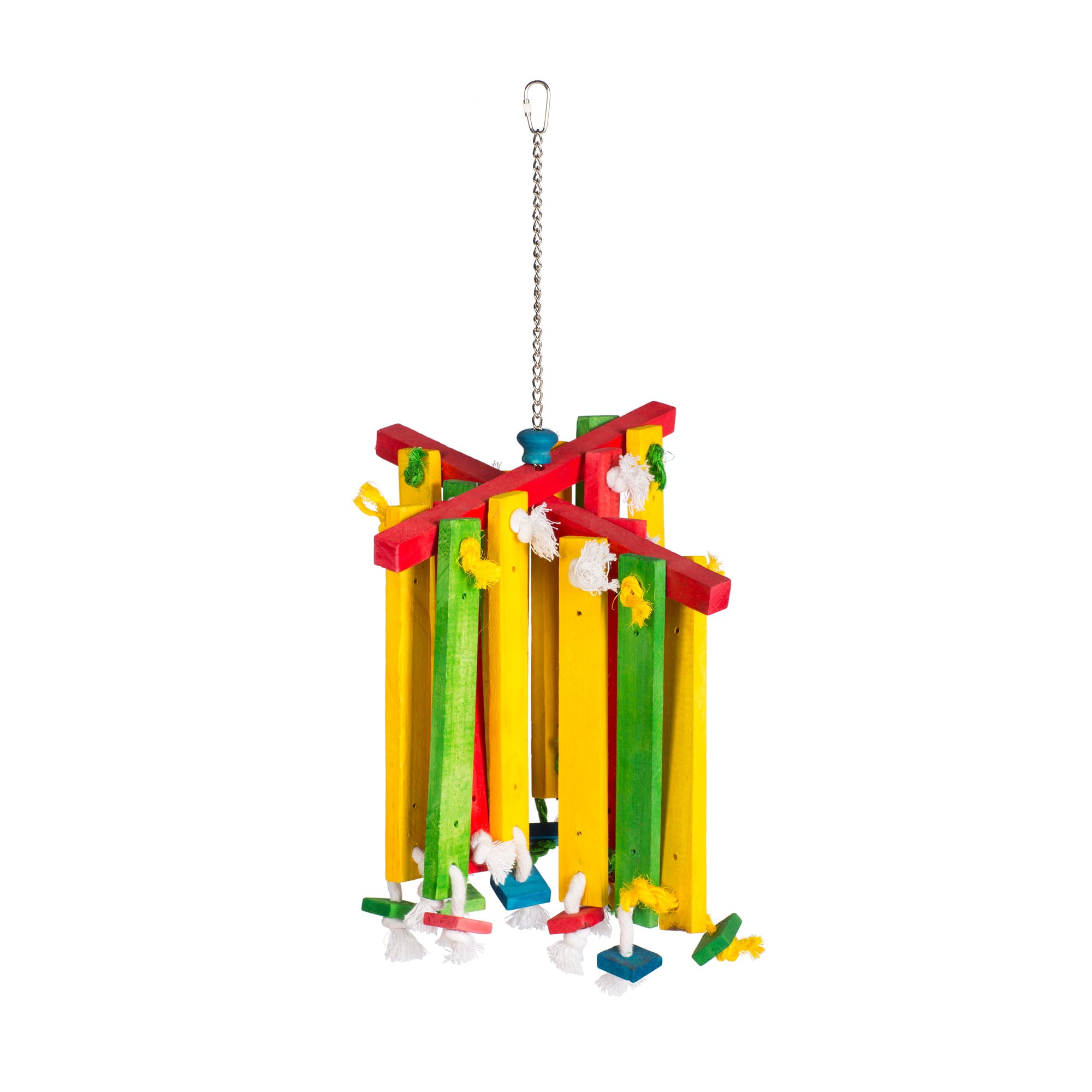 Prevue Pet Products Playfuls Sound & Movement Wood Chimes Bird Toy ...
