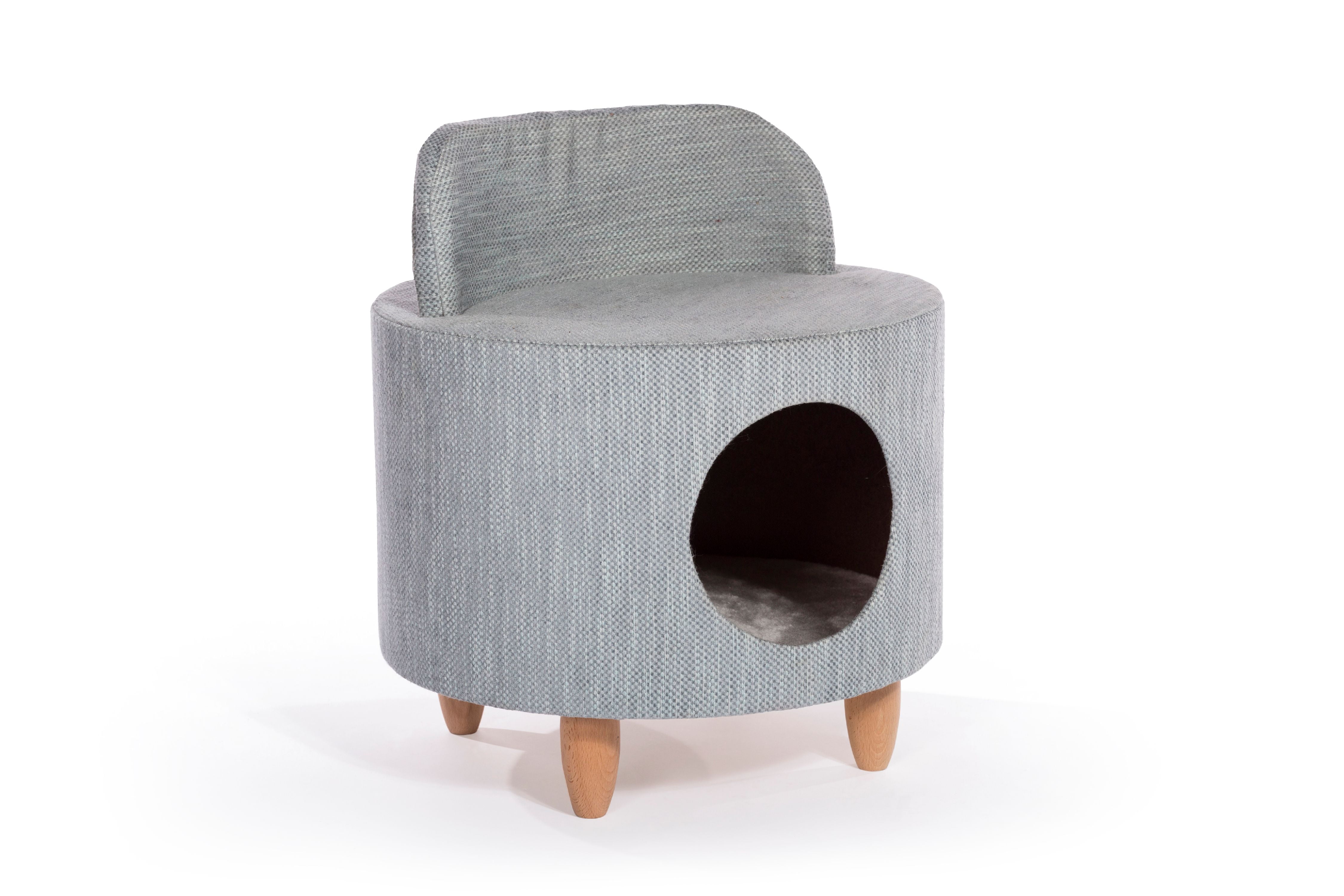 Prevue Pet Products Kitty Power Paws Plush Hollywood Chair Gray 7382 ...