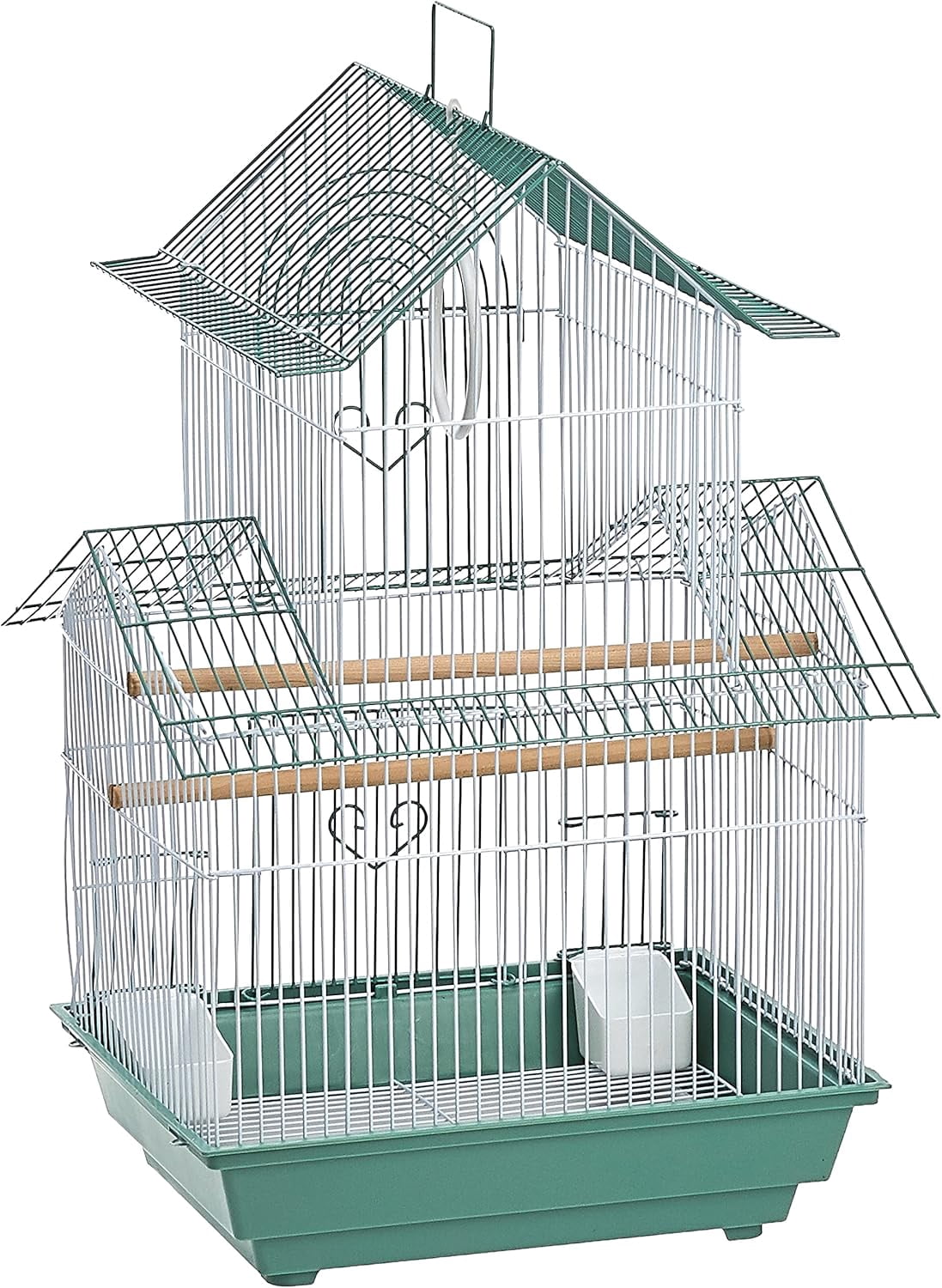Prevue Pet Products Shanghai Parakeet Bird Cage - Green SP1720-4 ...
