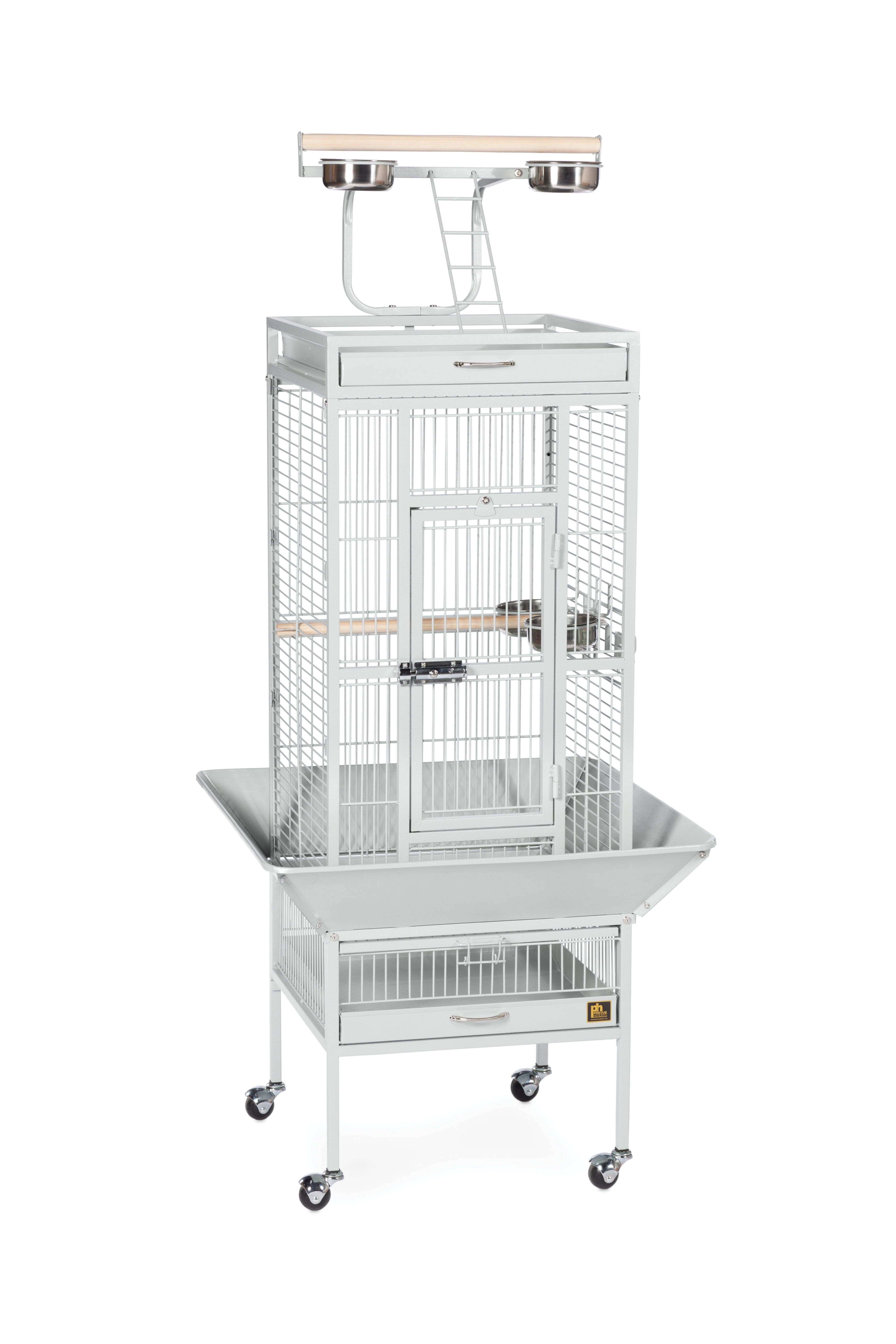 Prevue Select Wrought Iron Cockatiel Bird Cage 18x18x57", color: Pewter ...