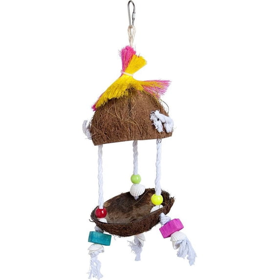 Prevue Tropical Teasers Tiki Hut Bird Toy [Bird, Toys] 1 count ...